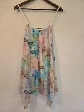 Beyond Capri | Dresses | Beyond Capri Silk Dress Os Italy Beach Fairy ...